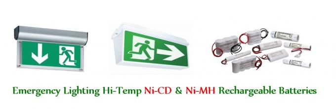 Emergency Lighting 6.0V NICD Rechargeable Batteries 2500mAh , NICAD Cells