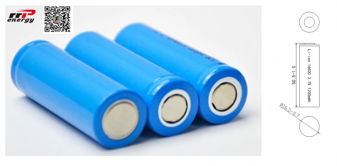 Durable Lihtium Ion Rechargeable Batteries 3.7V 16500 1200mAh 4.44WH ...