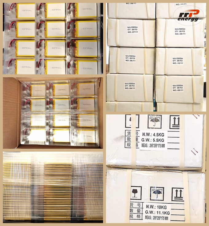 3.7v 10ah Lithium Polymer Battery pure cobalt Li Ion Pounch Cell