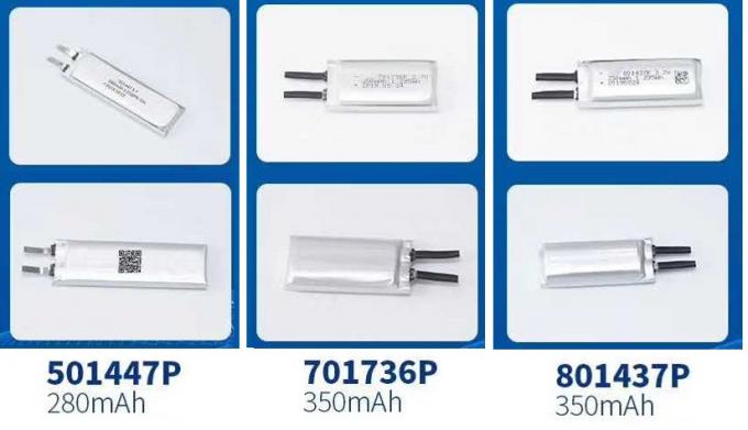 17350 3.7V 850mAh Lithium Polymer Battery high Discharge Current