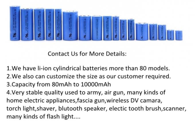 32600 5000mAh 3.7V Cylindrical Lithium Ion Batteries BIS IEC2133