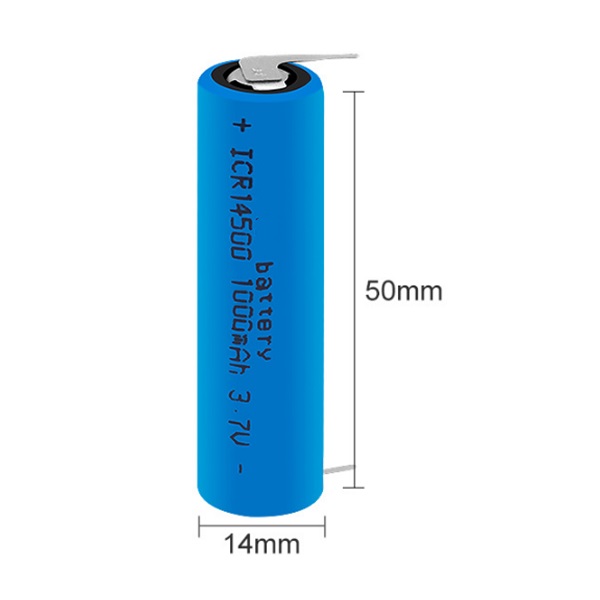 14500 Lithium Ion Battery Pack INR ICR14500 750mah 800mAh 850mah 900mah ...