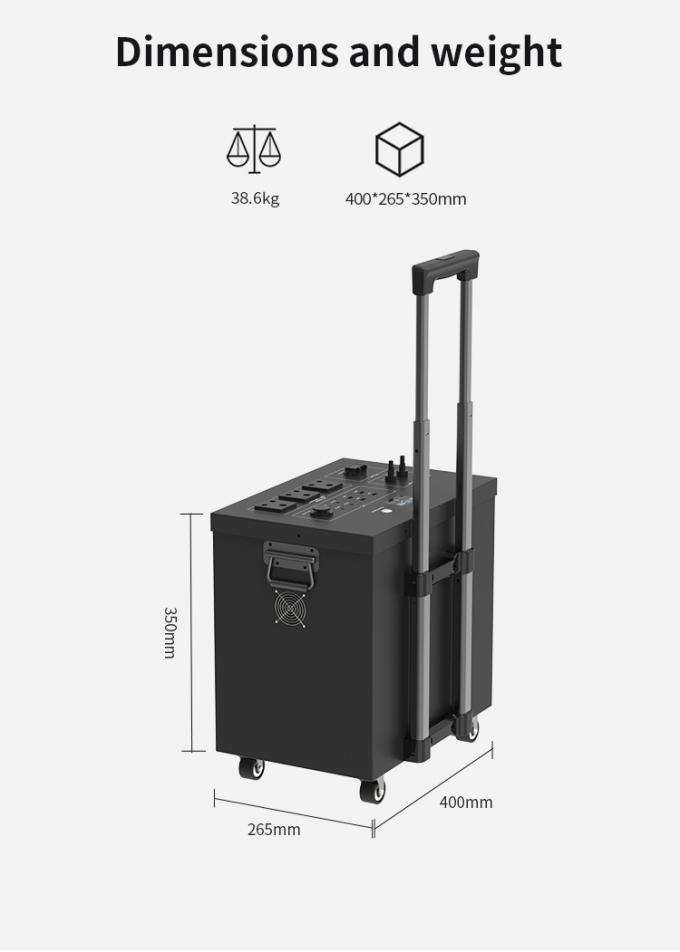 Trolley Case 2500W Portable Power Station Suitcase Generator Lifepo4 ...