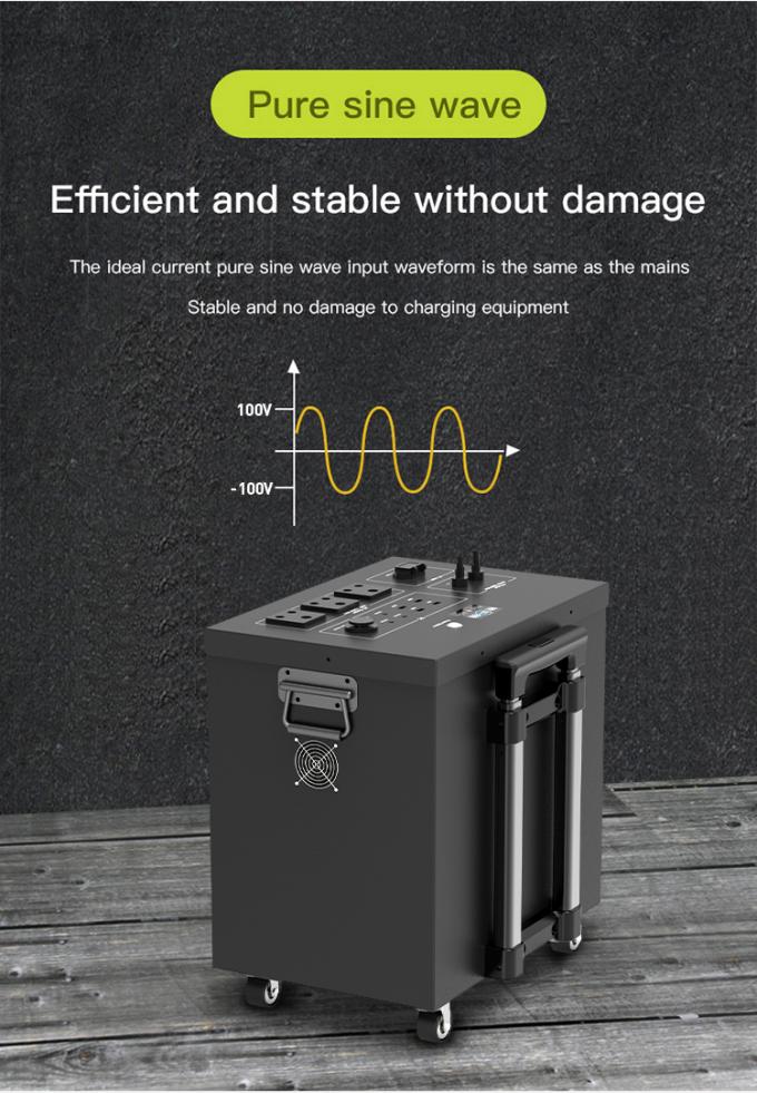 Trolley Case 2500W Portable Power Station Suitcase Generator Lifepo4 ...