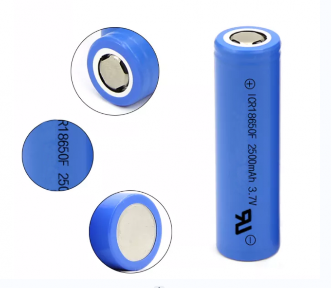3.7V 2500mAh Lithium Rechargeable Battery Fast charge 18650 Lithium Ion Battery