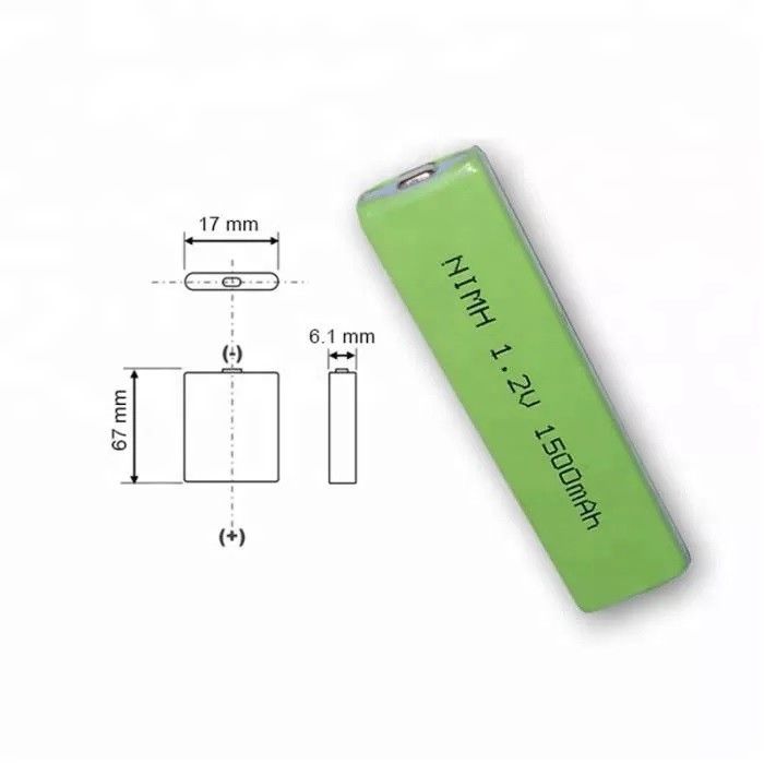 Prismatic 1400mAh 7/5F6 1.2 V Nimh Rechargeable Batteries For Panasonic ...