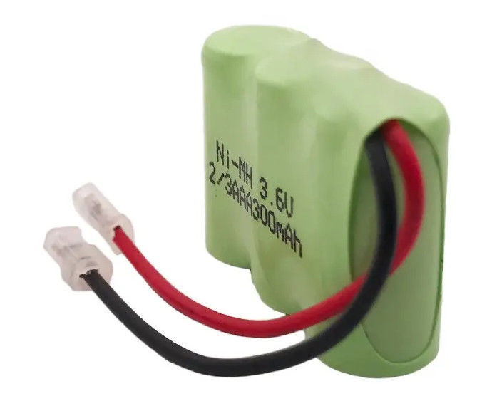 Rechargeable 3.6V 300mAh Ni Mh Battery Packs 500Cycles 2AAA 3AAA Size