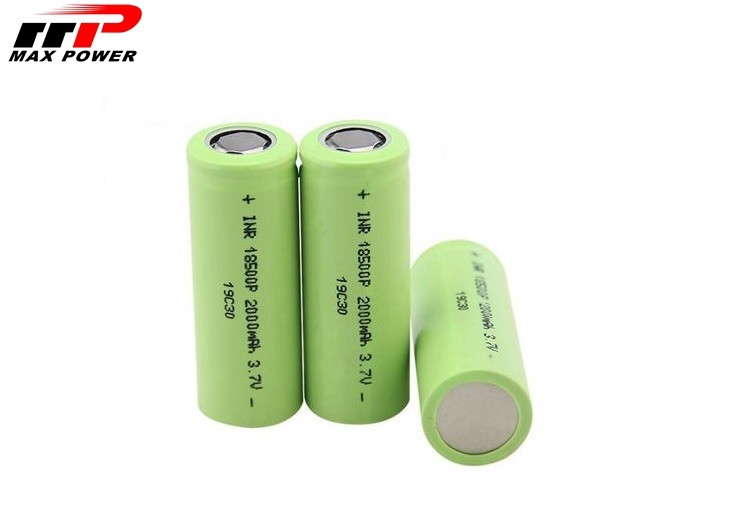 3.7V 18500 2000mAh Li Ion Rechargeable Battery Cell 1000 Cycles Quick ...