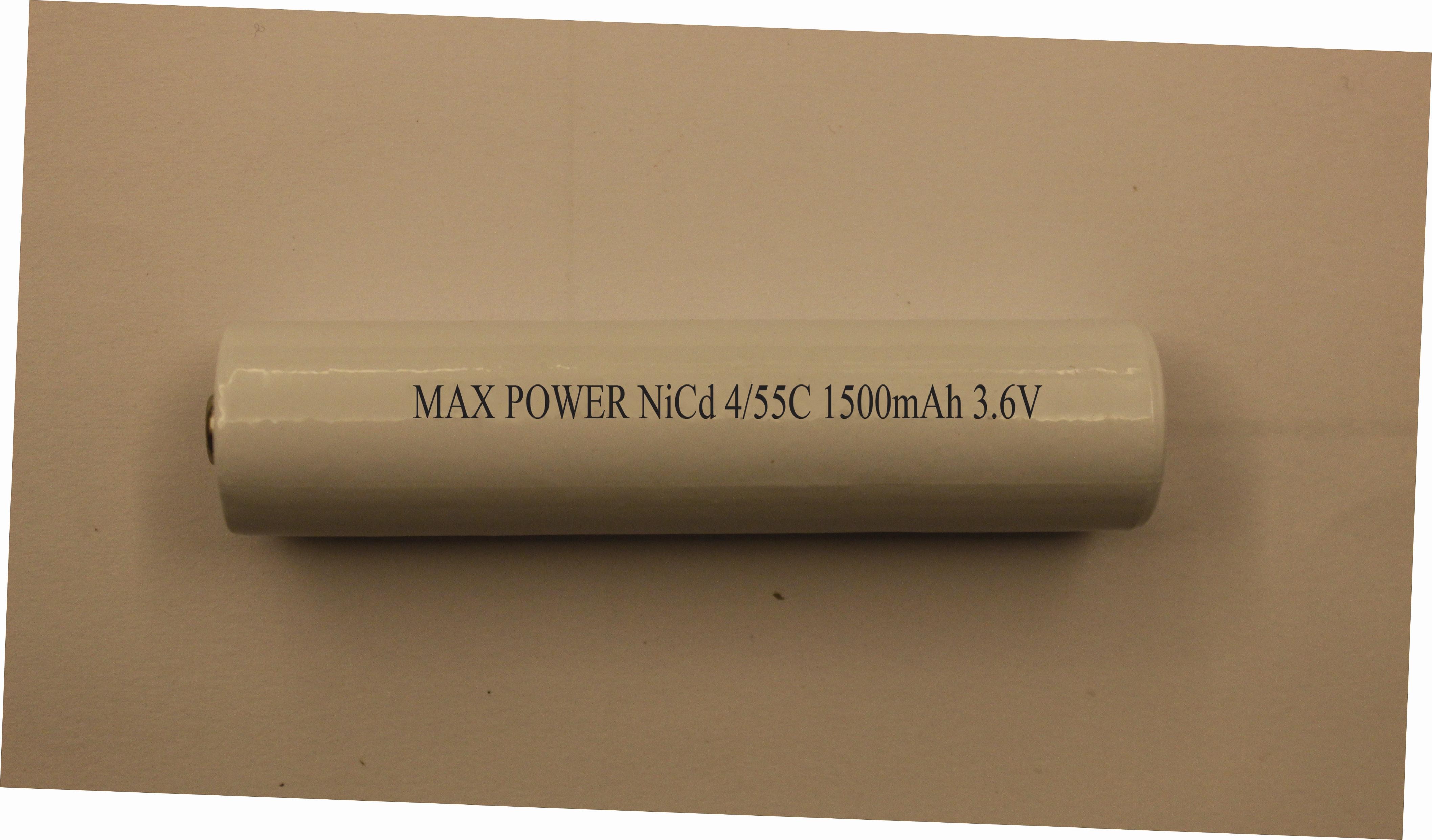 3.6V 4/5SC 1500mAh Torch Rechargeable Flashlight Battery Cylindrical