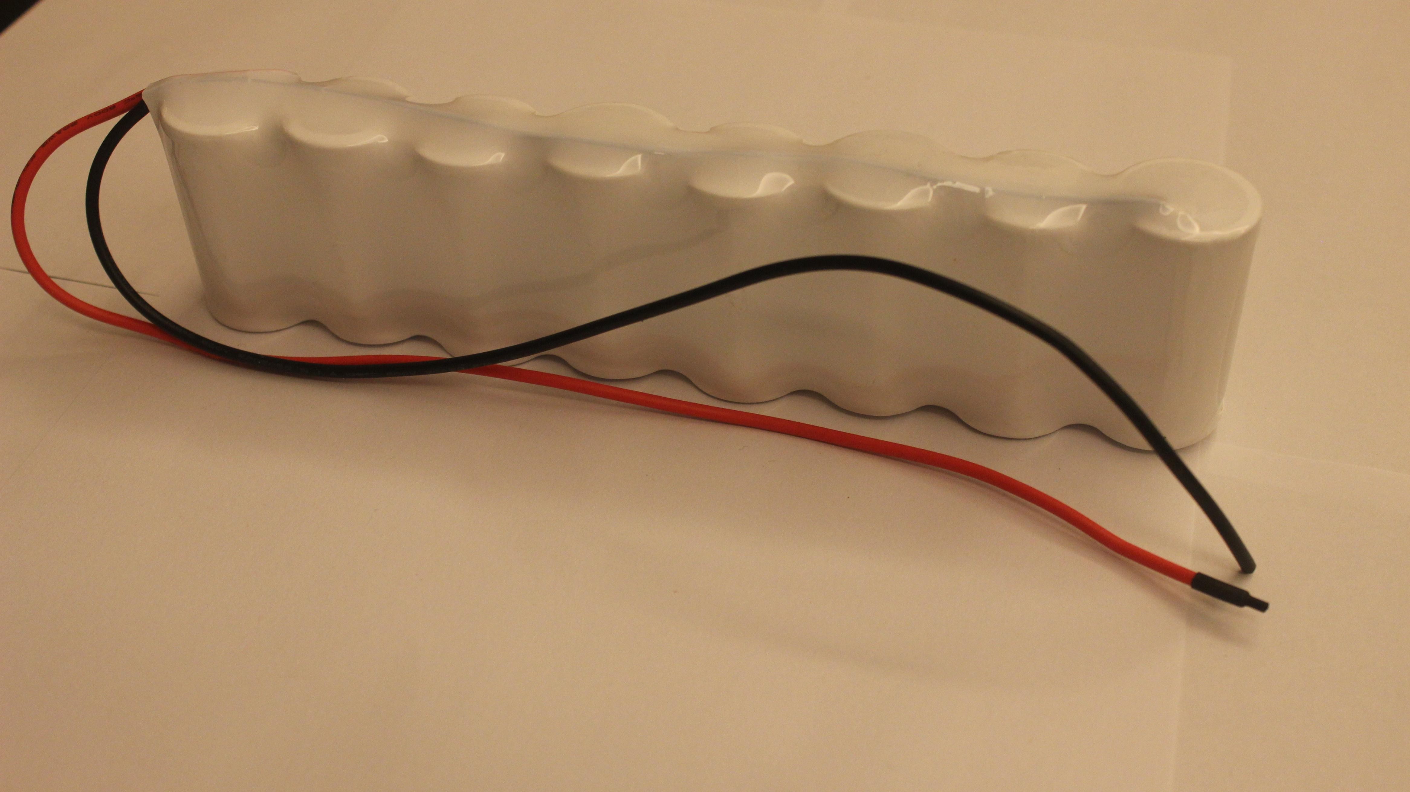 Low Discharge 9.6V C2500mAh NICD Rechargeable Batteries , NTC Battery