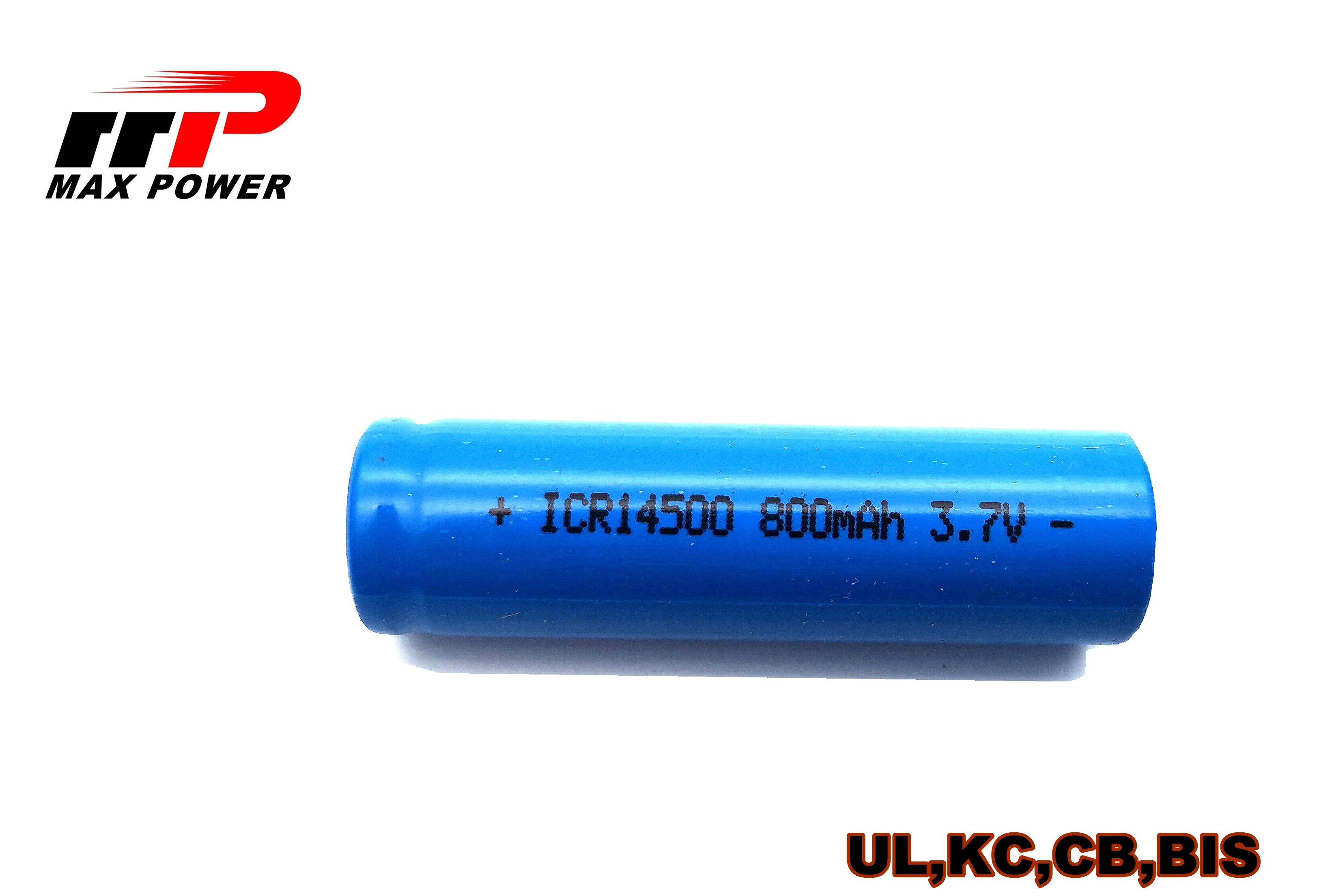 800mAh 3.7V ICR14500 2.4A High Discharge Platform Lithium Ion ...