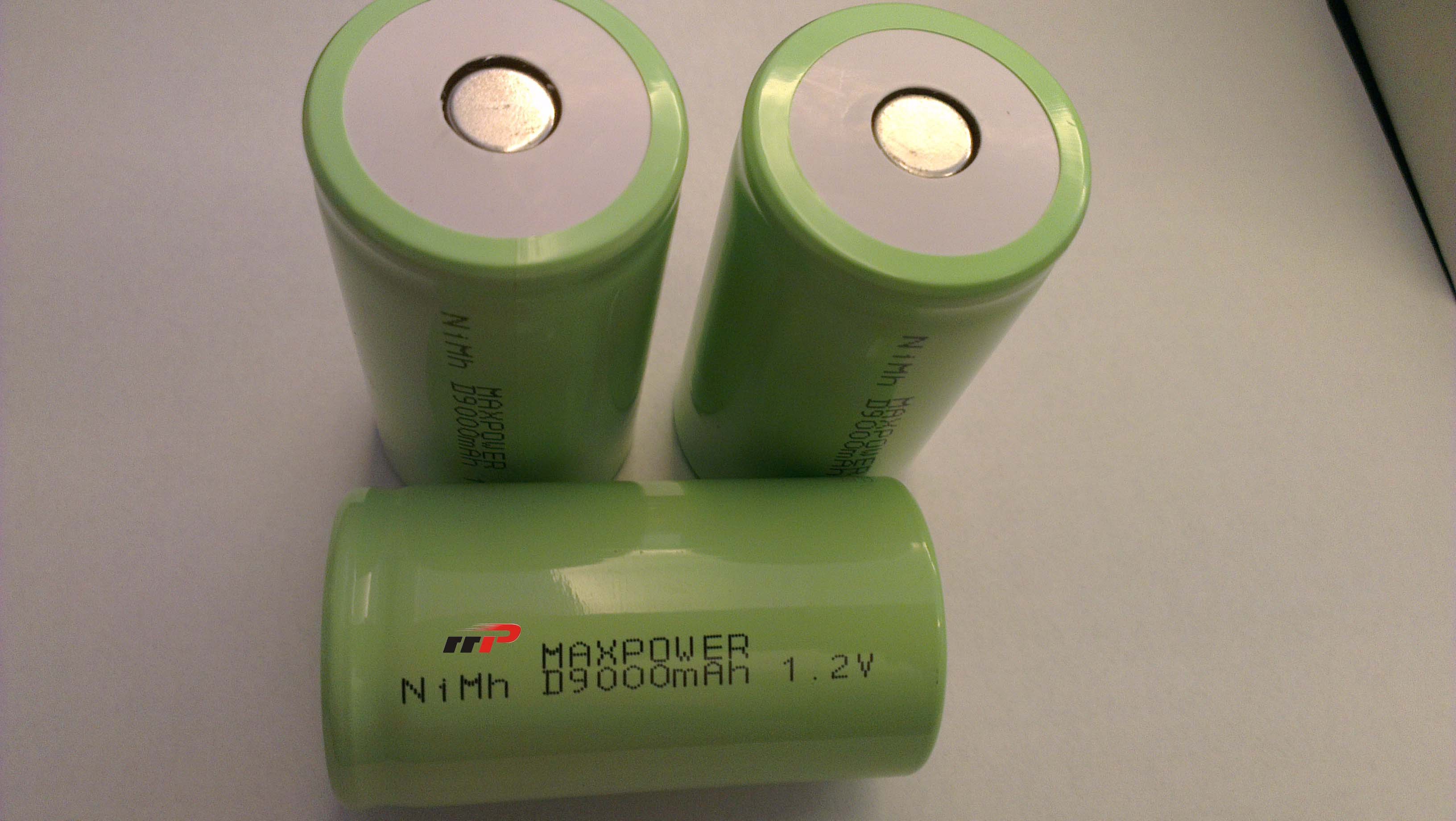 D9000 1.2V NIMH Rechargeable Batteries Flat Top High Top Battery Cell UL CE